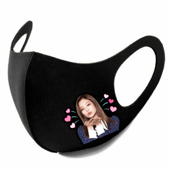 Handmade | Accessories | Blackpink Jennie Face Mask Washable Reusable ...